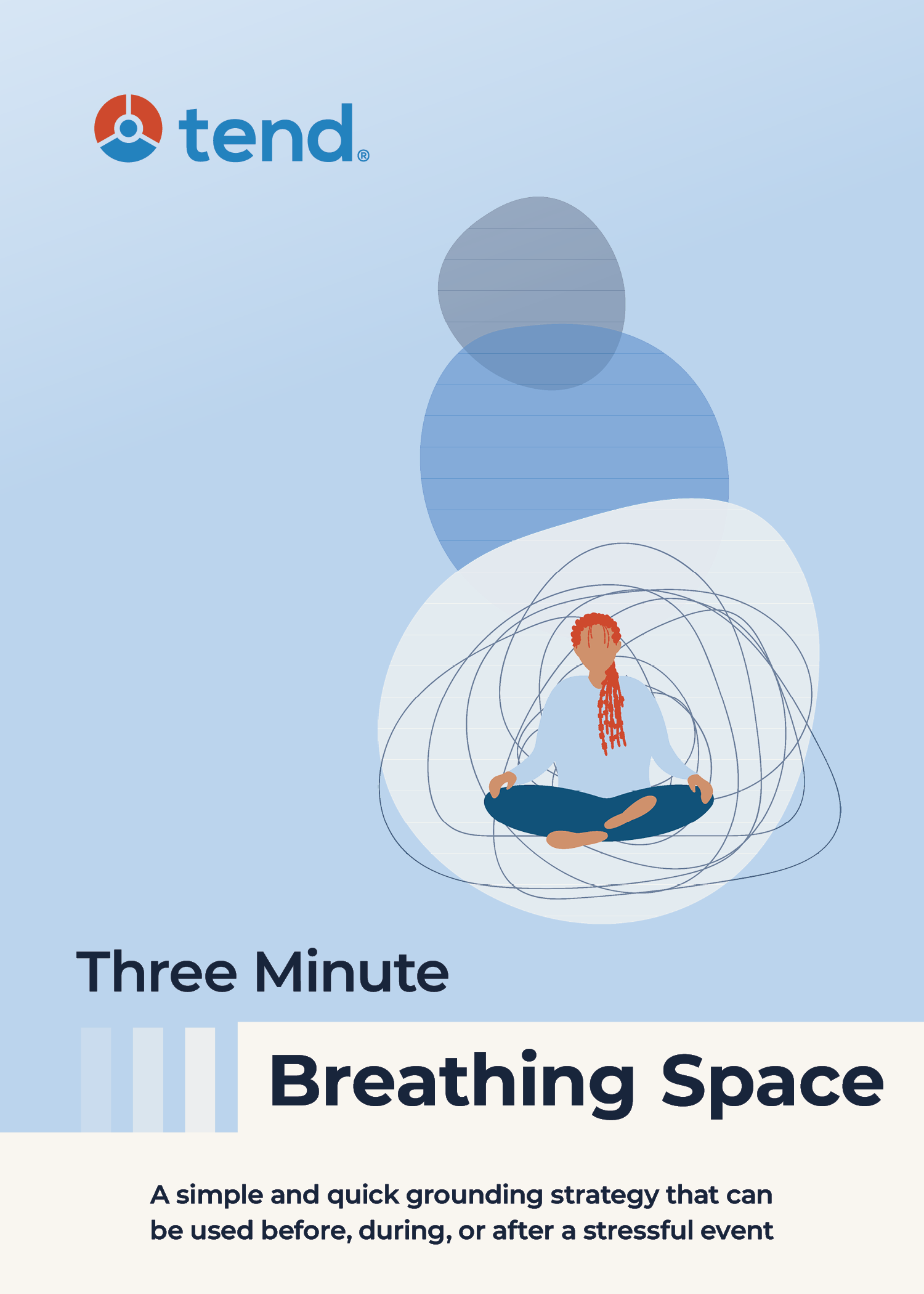 Three Minute Breathing Space Postcard | The TEND Toolkit